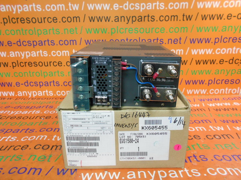 NEMIC-LAMBDA EWS1500-24 - PLC DCS SERVO Control MOTOR POWER SUPPLY IPC ROBOT